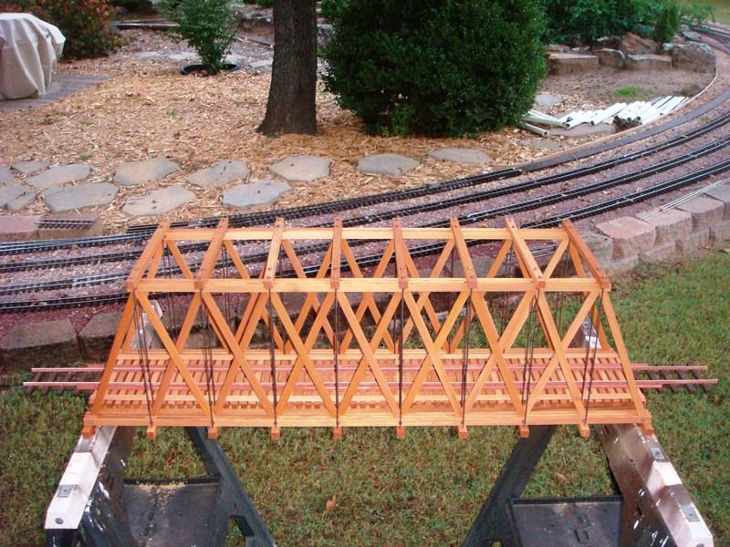 Howe Truss Bridge Engineering Modeling Large Scale Central
